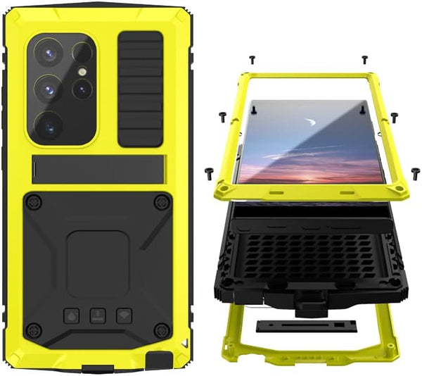 Galaxy S25 Aluminum Metal Heavy Duty Military Grade Case – Redpepper Cases