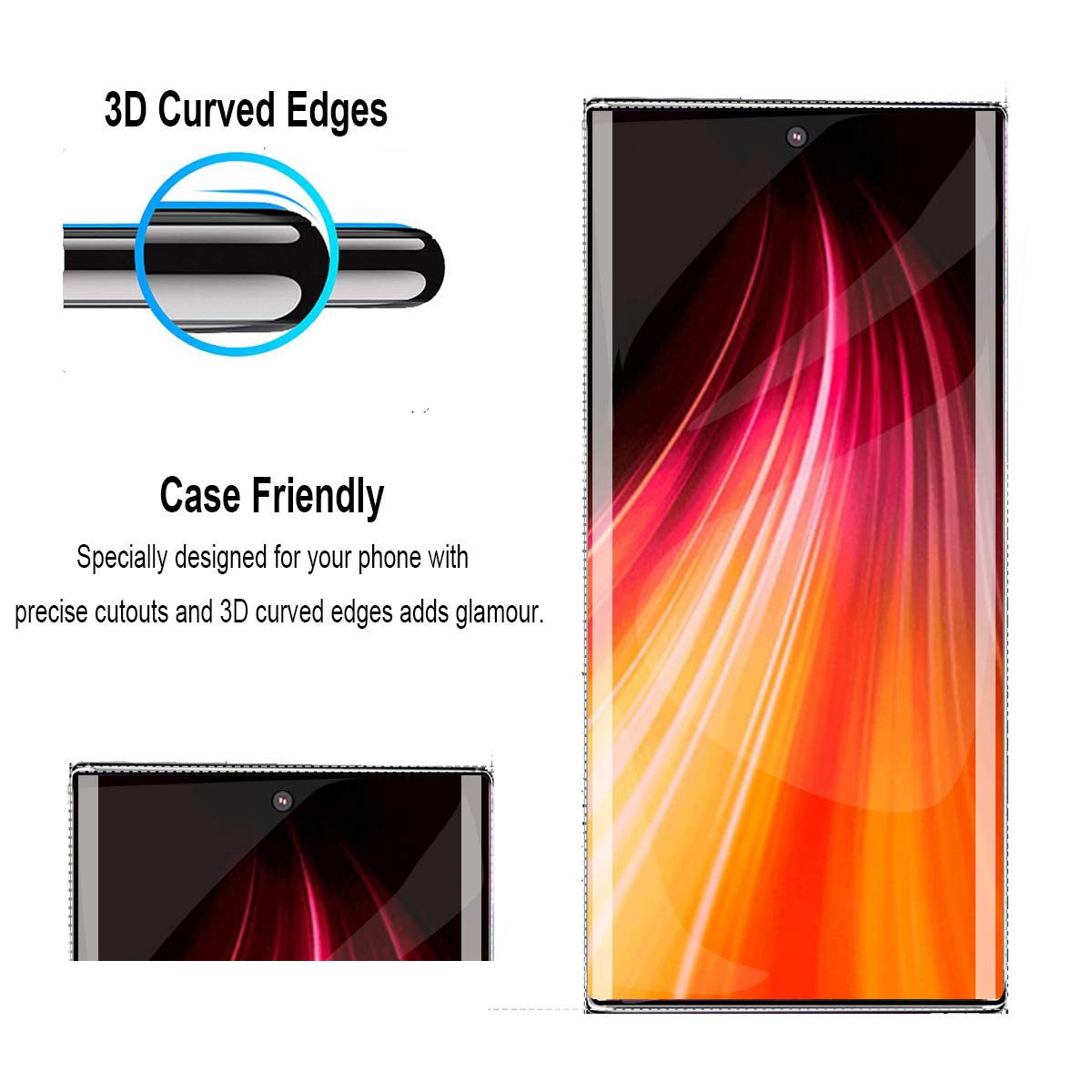 Galaxy Note 10 Plus Screen Protector | Note 10 Plus Tempered Glass ...